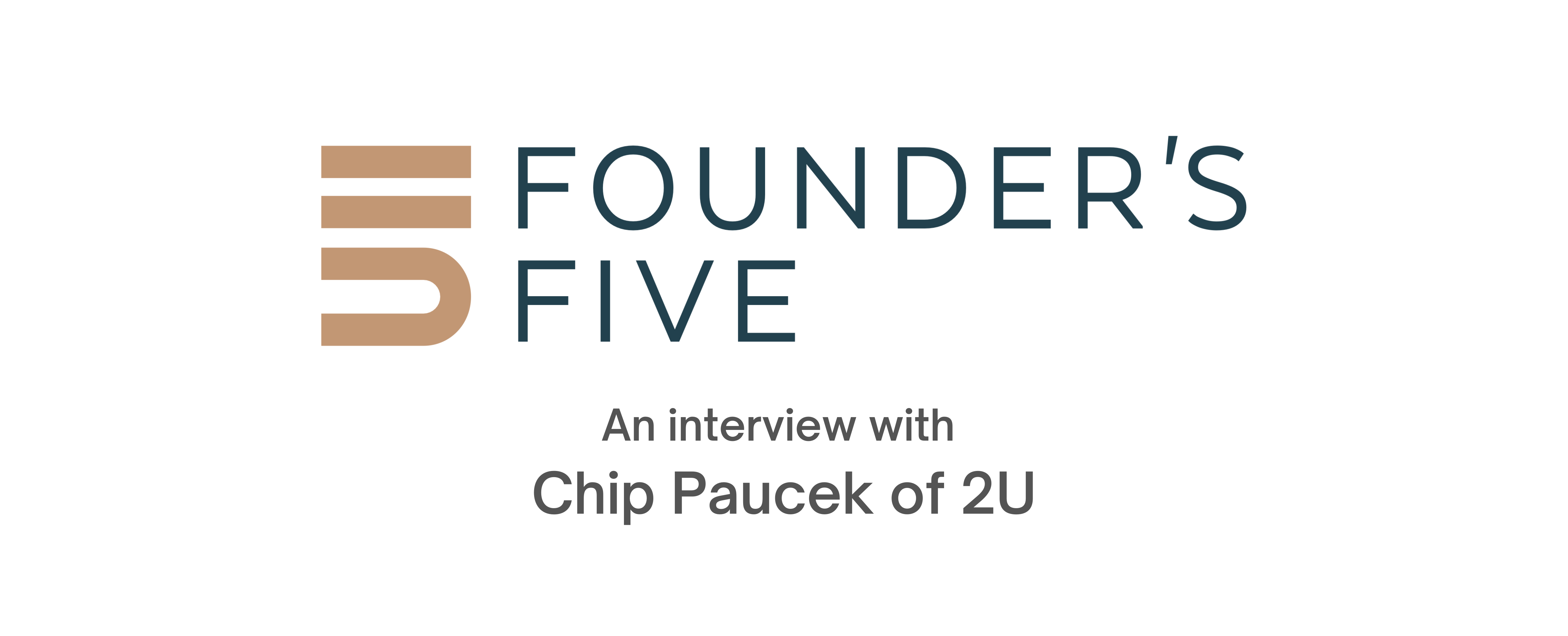 Chip Paucek of 2U - Tyton Partners